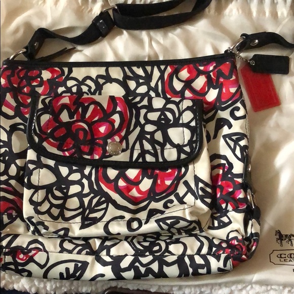 Coach | Bags | Coach Floral Signature Graffiti Daisy Flower | Poshmark
